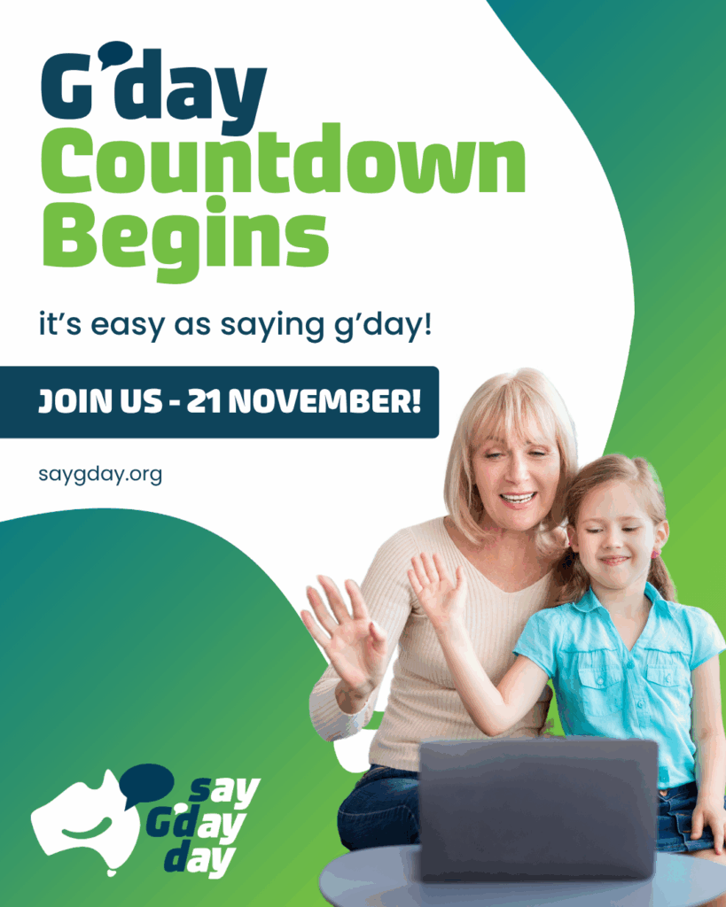 Get Involved – Say G'Day Day