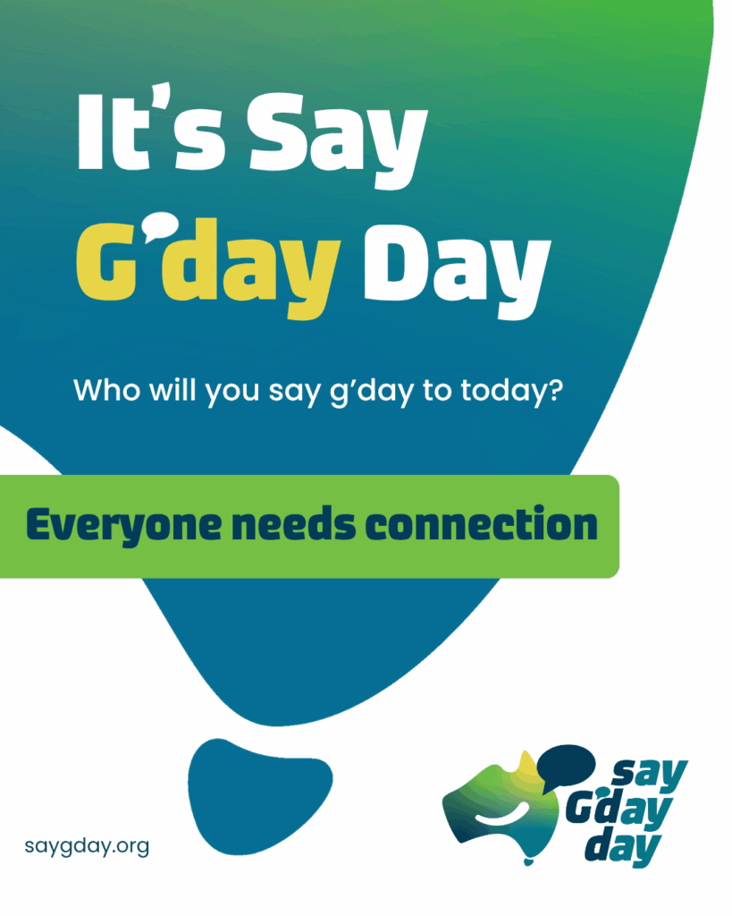 Get Involved – Say G'Day Day