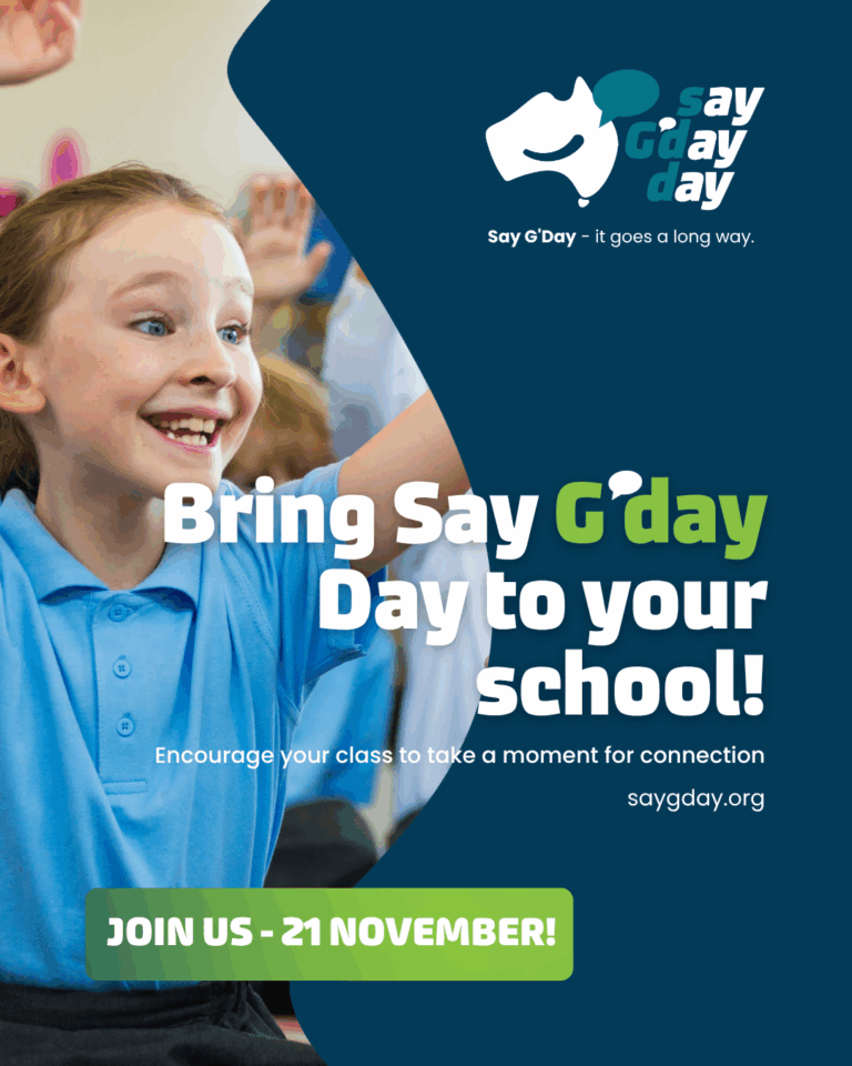 Get Involved – Say G'Day Day